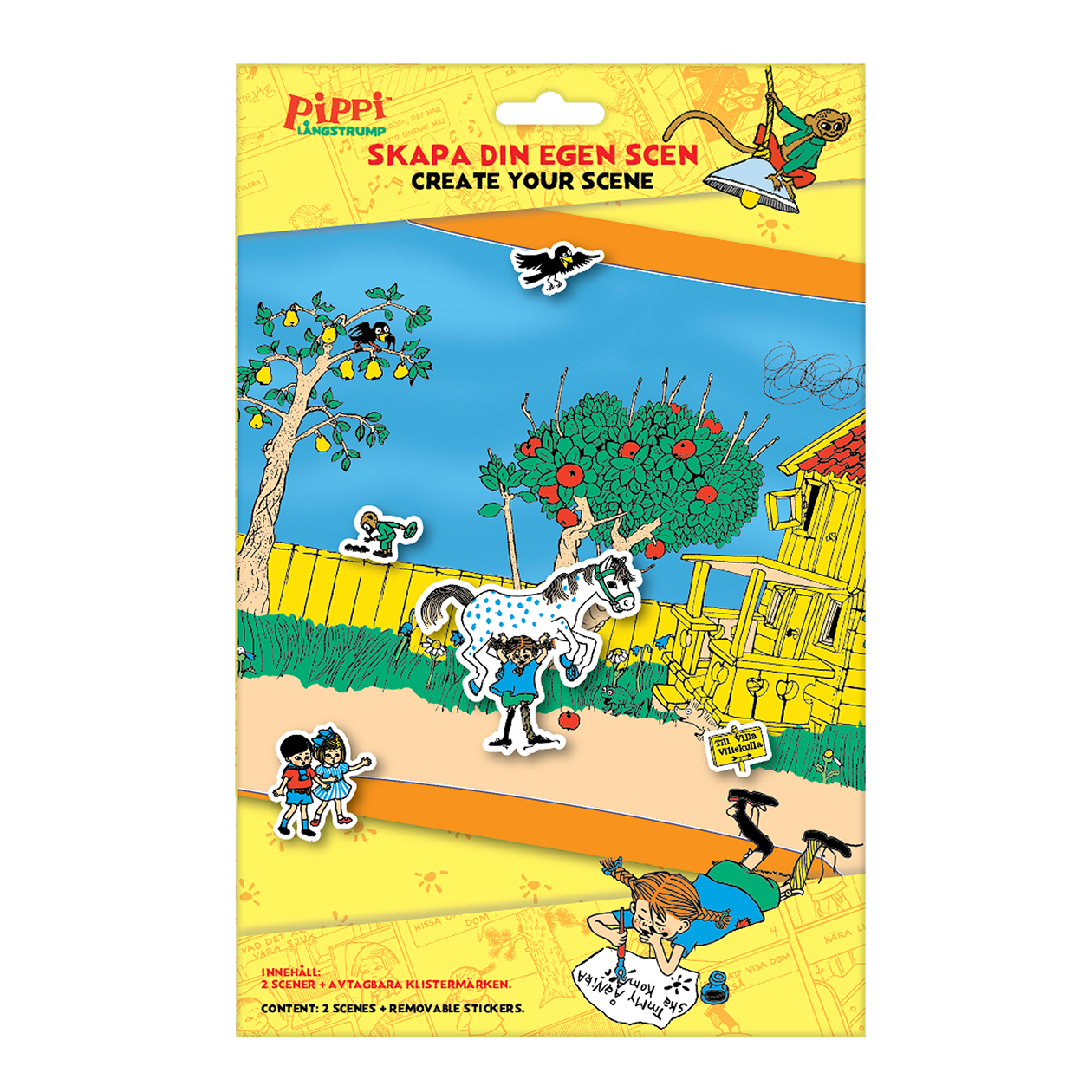 PIPPI Stickers set Create your scene in paper pack – EUROMIC B2B