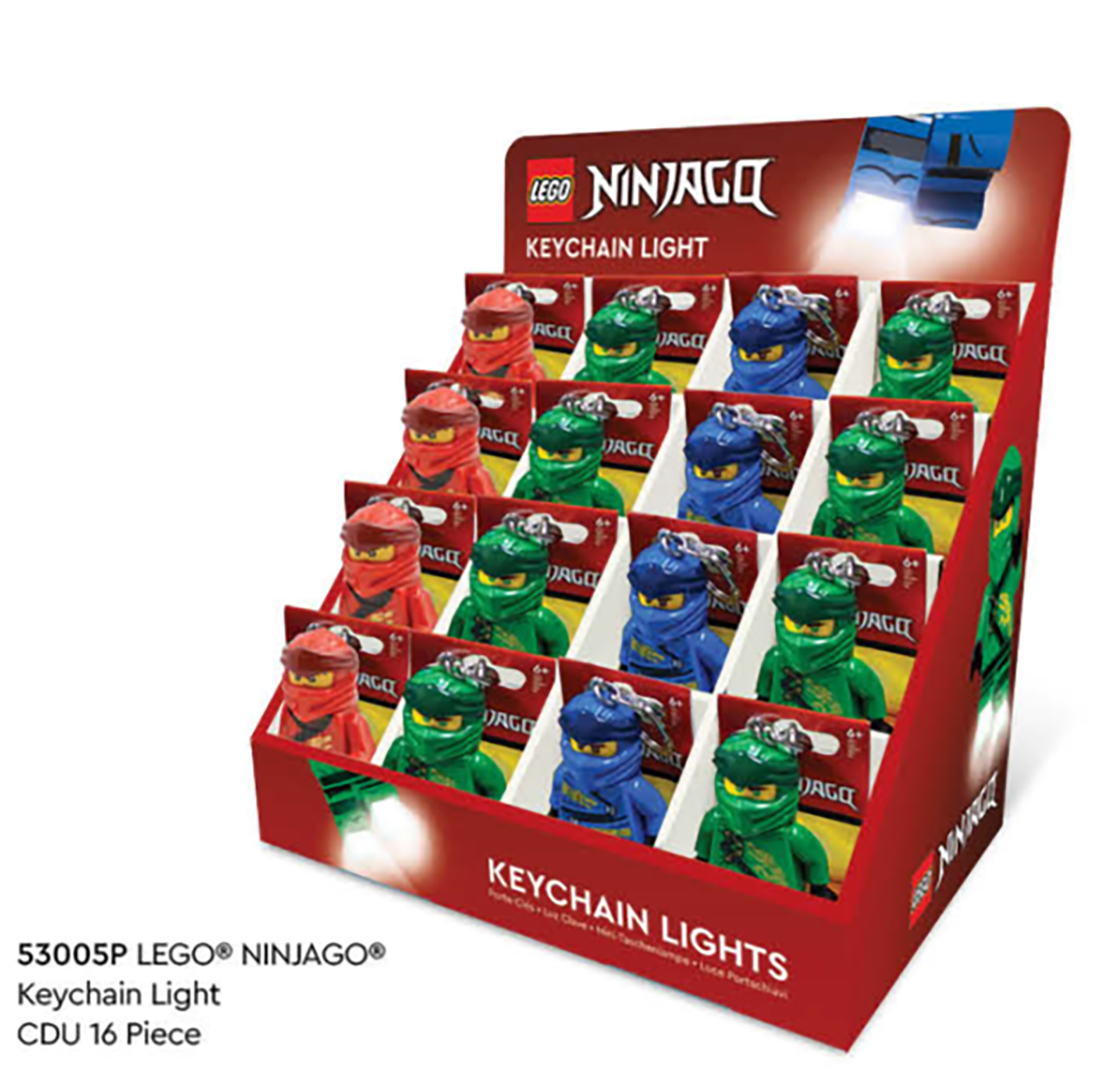 LEGO® Ninjago® key ring light - 16 pcs./CDU – EUROMIC B2B